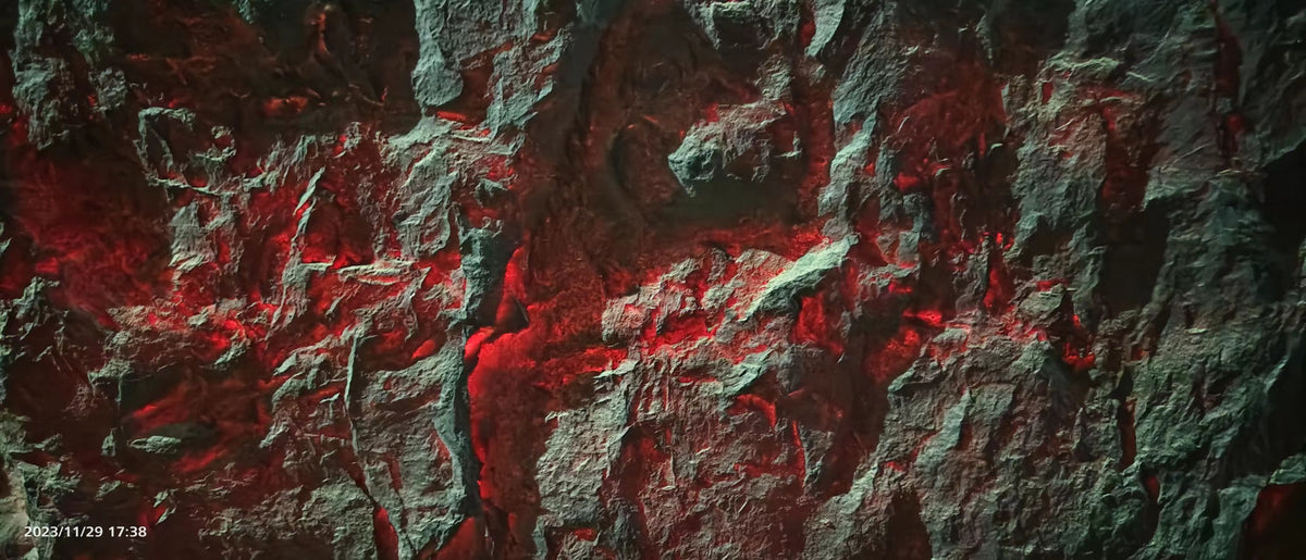 Volcanic Rock Texture Translucent 3D Wall Panels | FRP Imitation Stone ...