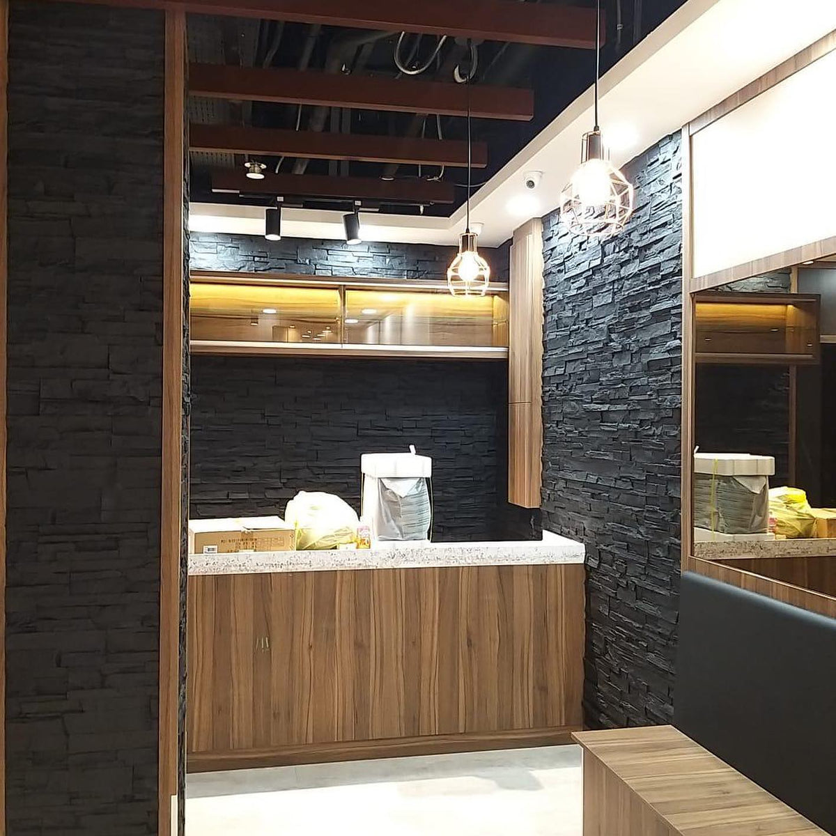 Ledge Stone Wall Panel, Black wall panels – DryiInsta